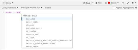 author and execute commands using the compose button — qubole data