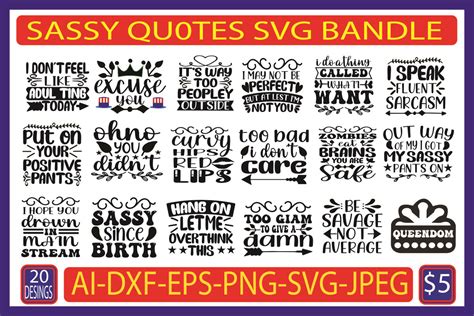 Sassy Quotes Bundle Bundle · Creative Fabrica
