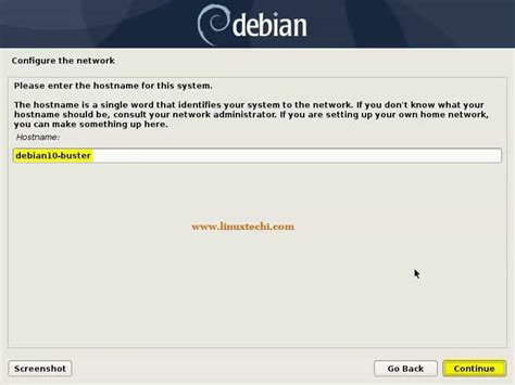 debian 10 buster installation steps with screenshots