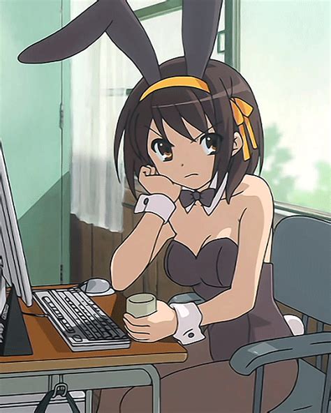 Bunny Girl Haruhi The Melancholy Of Haruhi Suzumiya Suzumiya