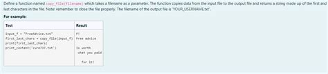 how to find first and last characters in a file using