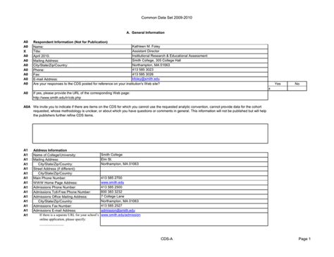 Common Data Set 2009 2010