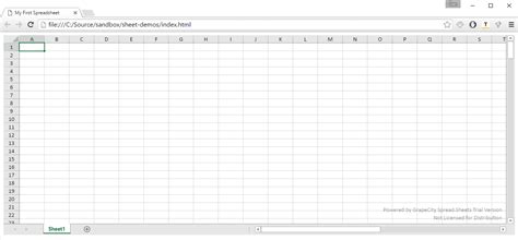 build a javascript spreadsheet in five minutes