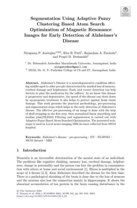 pdf segmentation using adaptive fuzzy clustering based atom search