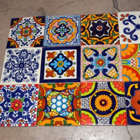 Mexican Tiles 4x4 Etsy