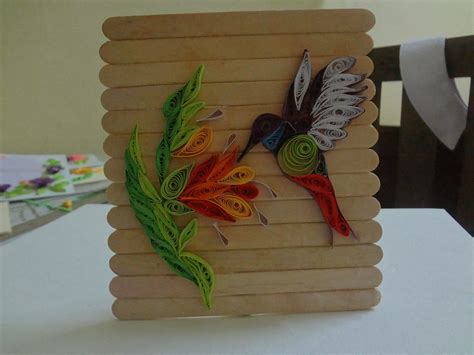Quilled Hummingbird With A Flower By Samanthi One Of My Sc… Flickr