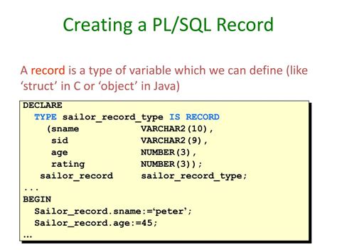 ppt programming in oracle with pl sql powerpoint presentation free