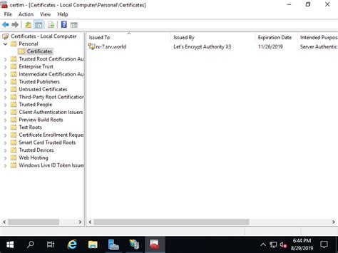 windows server 2019 iis ssl tls settings server world