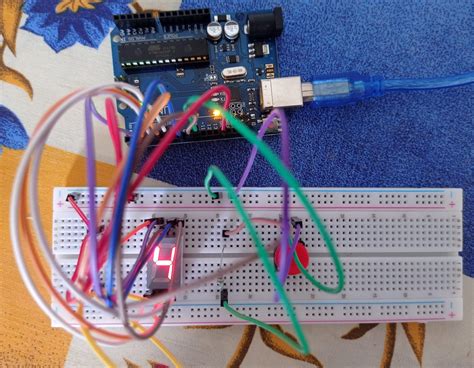seven segment display counter with arduino uno prgmine