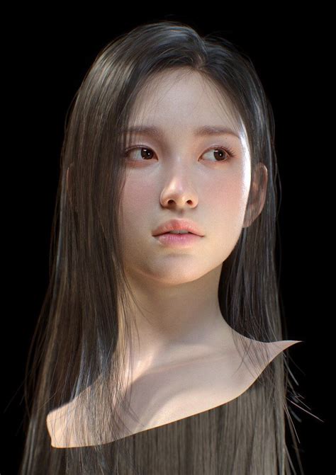 Artstation Jiu Virtual Human In 2022 Human Face And Body Real Model