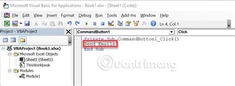 how to send email from excel spreadsheet with vba script