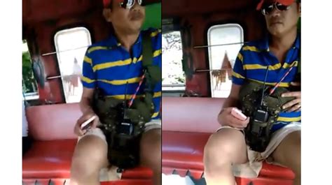 Pervert Jeepney Passenger Flashing His Manhood To Female Passenger In