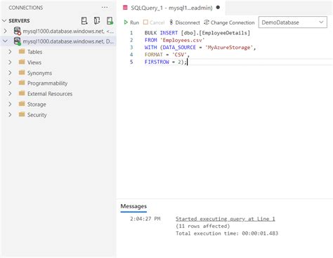 bulk loading data to azure sql