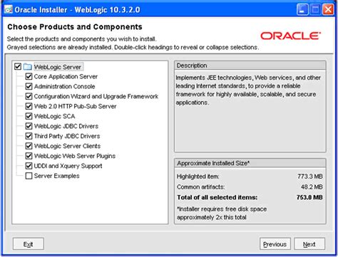 installing and configuring weblogic server 11gr1