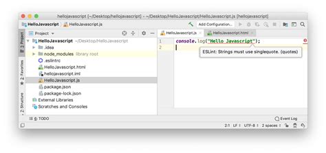 e24 improve code quality using eslint in intellij ics 314 spring 2021