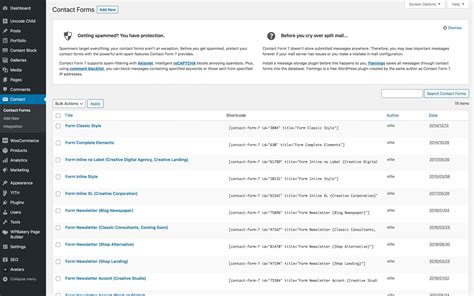 contact forms uncode theme documentation and help center