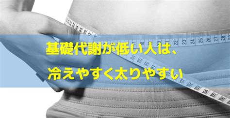 下がると太りやすくなる基礎代謝 Otosoundブログ