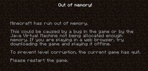 our minecraft server out of memory fix tutorial