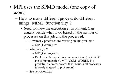 ppt programming distributed memory systems message