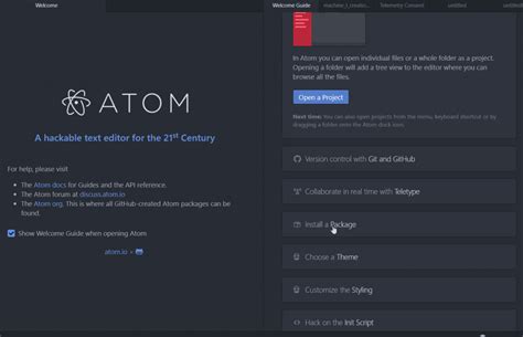 how to prepare atom code editor for python programming analytics and