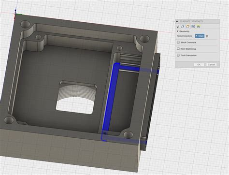 solved 2d pocket mill cuts part of the body which should not be