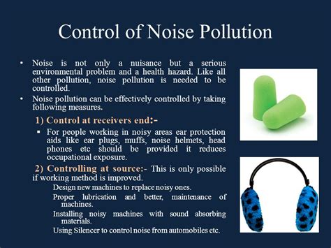 Noise Pollution Control Methods