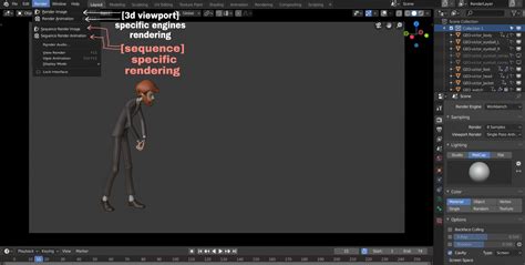 blender confusing [3d viewport] vs [sequencer] with rendering user