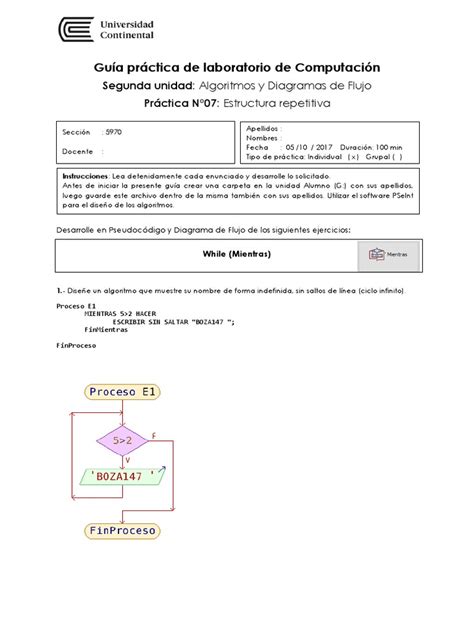 ejercicios de pseint algoritmos informática