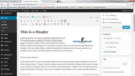 how to add edit and delete a post in wordpress youtube