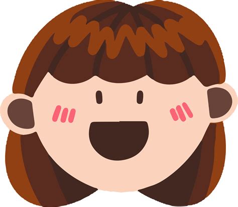 Niña Emoticon Expresión 36418454 Png