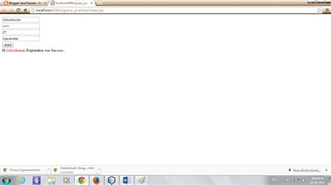 using jquery and ajax with jsp sample program java passion