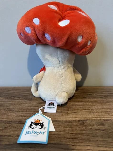 Jellycat London Fun Guy Robbie Red Mushroom Soft Plush Toy Retired