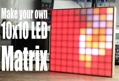 make your own 10x10 led matrix en 2020 led