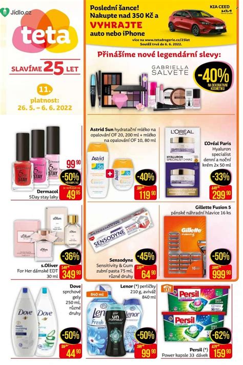 Teta Drogerie Leták Akce Od 26 05 2022 Do 06 06 2022 Jídlo Cz
