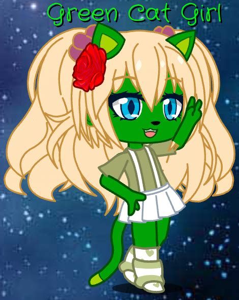 Green Cat Girl Gacha Club By Greenmarta On Deviantart