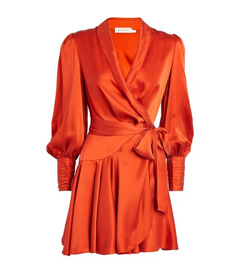 Zimmermann Silk Wrap Midi Dress Harrods Hk