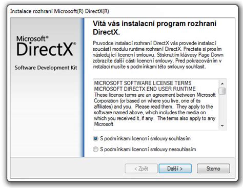 directx end user runtime 9 x ihned zdarma ke stažení stahuj cz