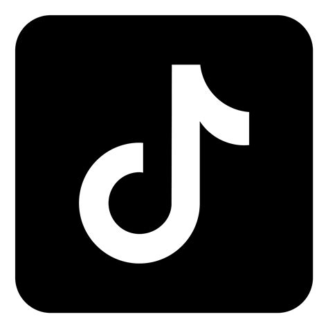 Black And White Tiktok Logo Download Png