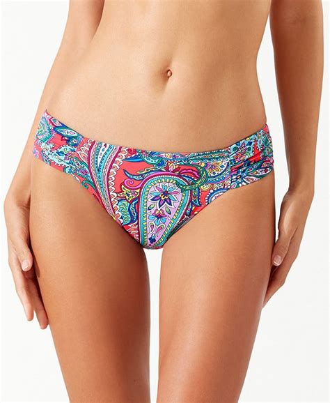 Tommy Bahama Womens Reversible Side Shirred Bikini Bottoms Macys