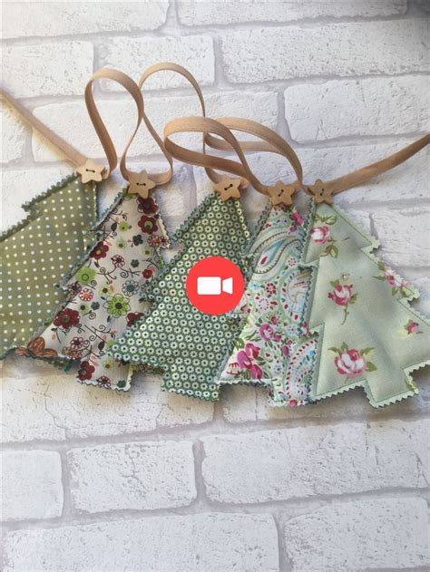 Tutoriel En Tissu Sur La Guirlande De Sapins De Noël Christmas Sewing