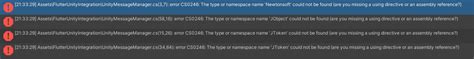 the type or namespace name newtonsoft jobject and jtoken could
