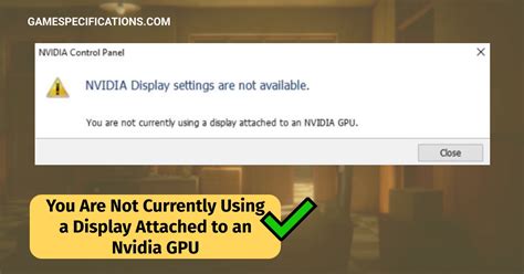 how to resolve the you are not currently using a display attached to