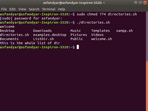cómo escribir un script shell en ubuntu 18 04 lts