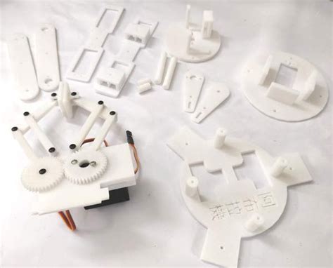 3d printed parts of robotic arm robotics projects arduino projects