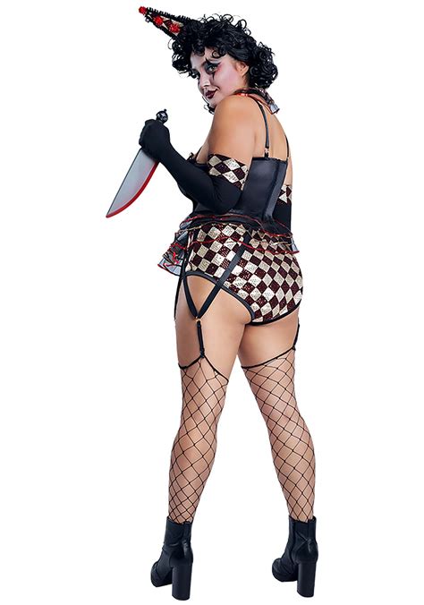 Plus Size Womens Killer Clown Costume