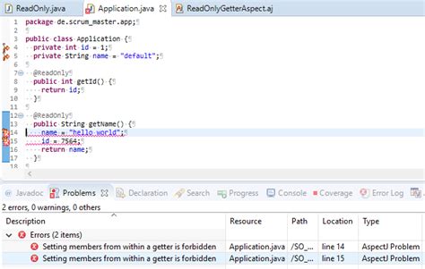 java how to write an aspect or annotation for a method that cannot