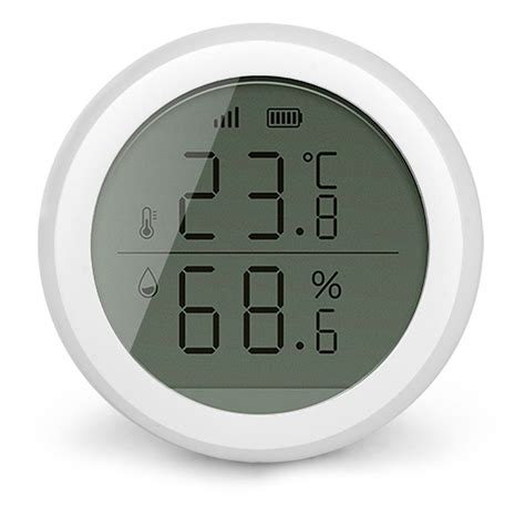tuya zigbee temperature and humidity sensor with lcd screen display