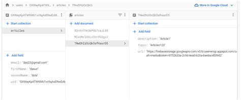 firebase tried to fetch document data in firestore subcollection then