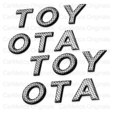 Carmetics Toyota 3d Letters 3d Logo 3d Emblem For Toyota Glanza