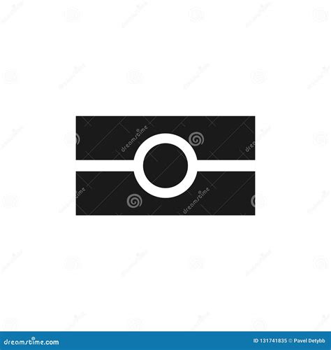 Biometric Passport Symbol Vector Illustration Flat Design Stock